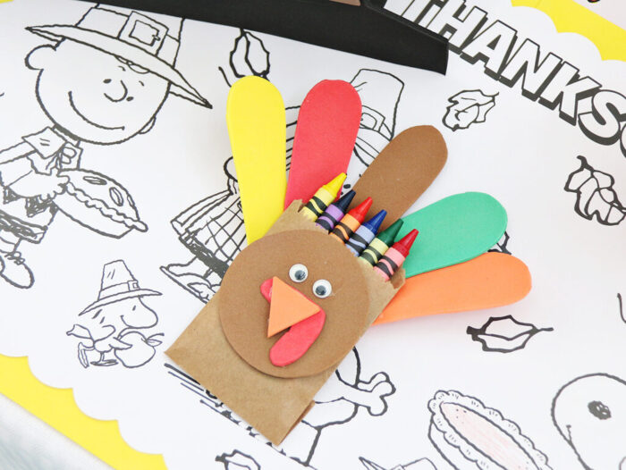 DIY Turkey Crayon Holder Craft for Kids - The Crafting Chicks