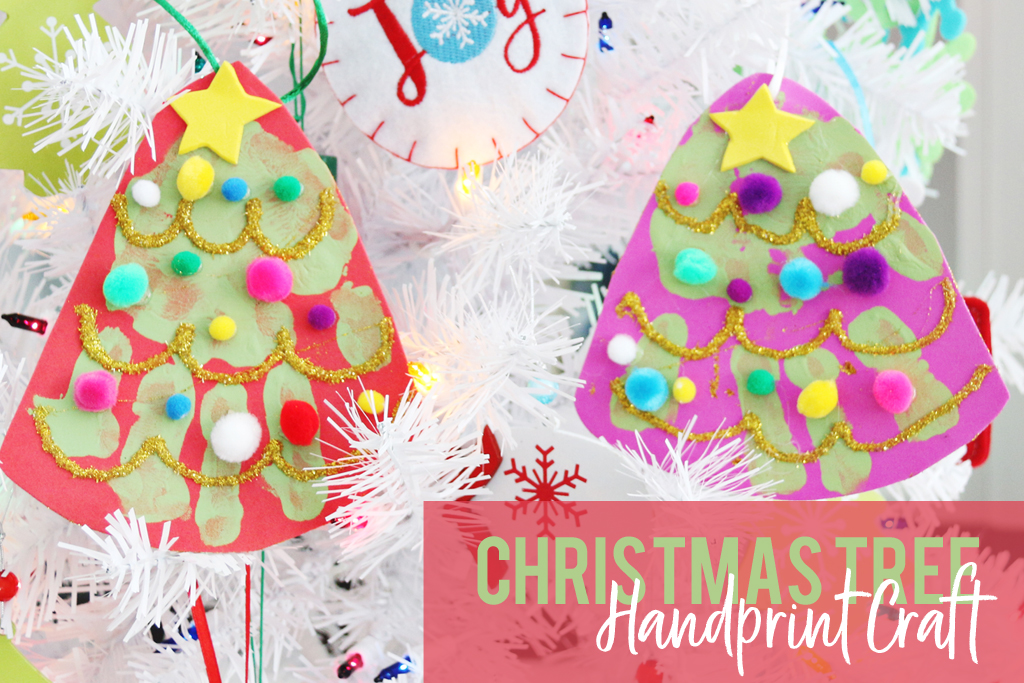 DIY Handprint Christmas Tree Ornament Craft for Kids - The Crafting Chicks